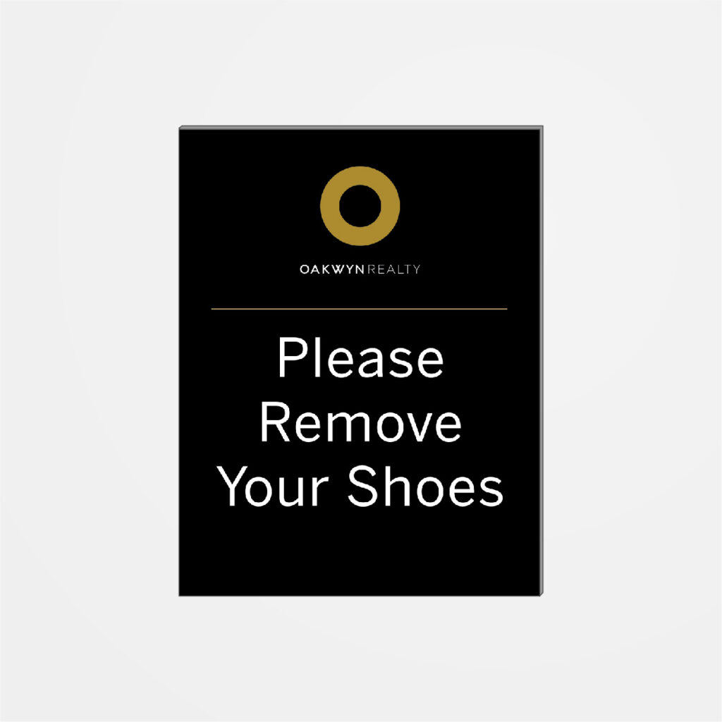 Remove Your Shoes – Thunderbolt Sign