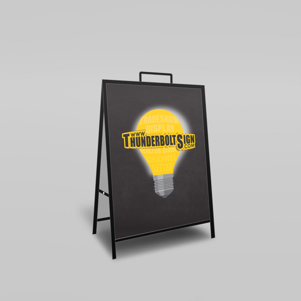 Metal A Frame – Thunderbolt Sign