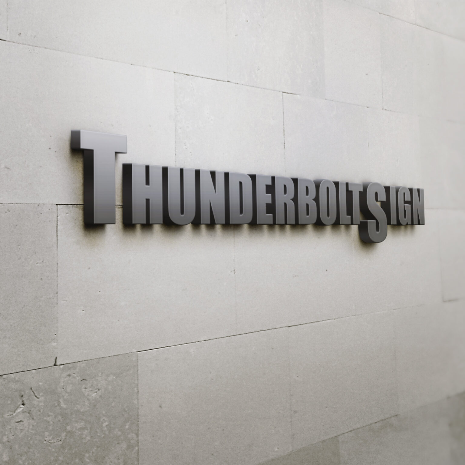 Channel Letter – Thunderbolt Sign