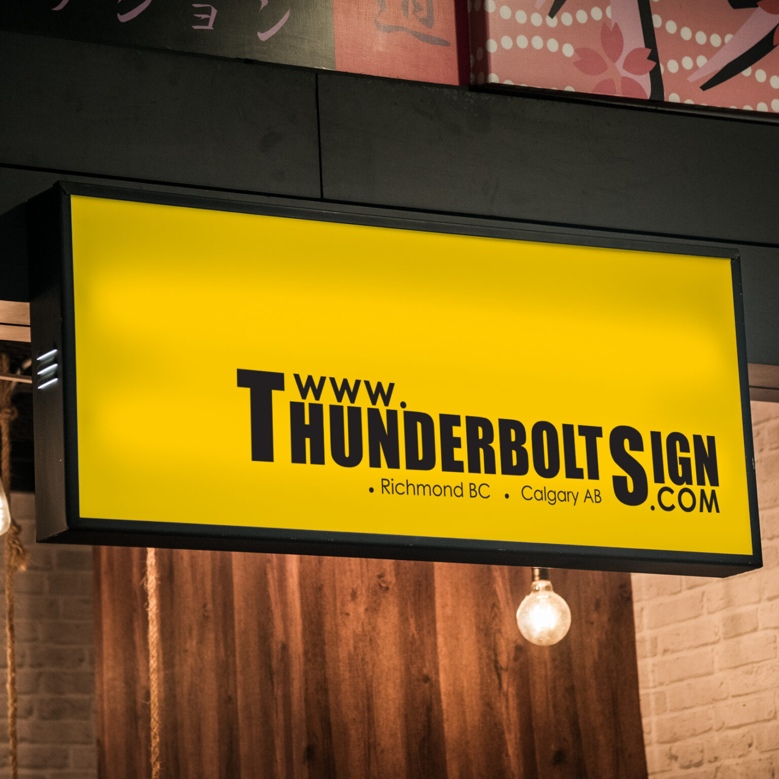 Light Box – Thunderbolt Sign