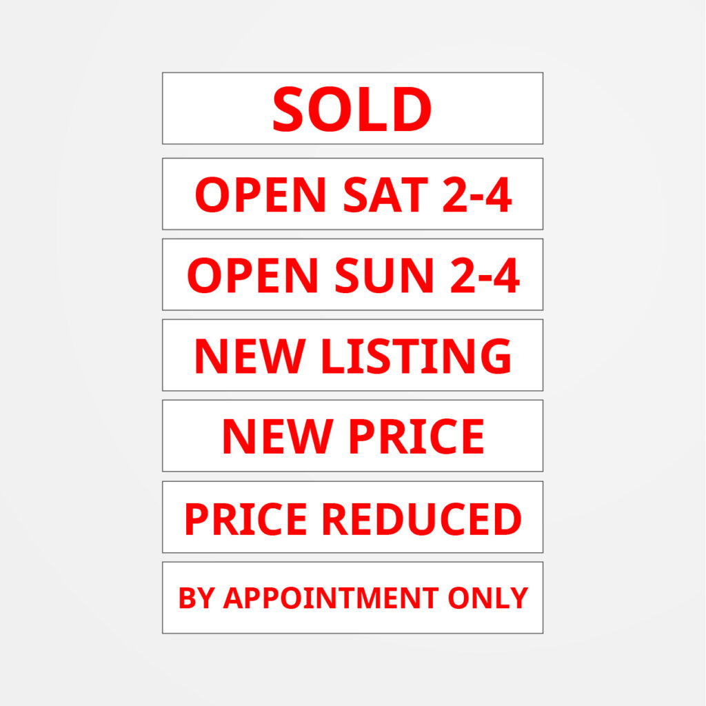 In Stock Sign Topper – Thunderbolt Sign