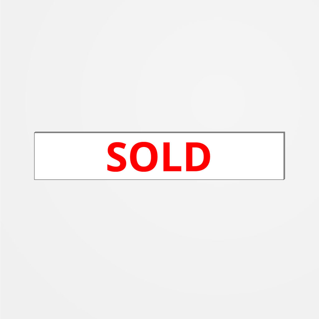 In Stock Sign Topper – Thunderbolt Sign